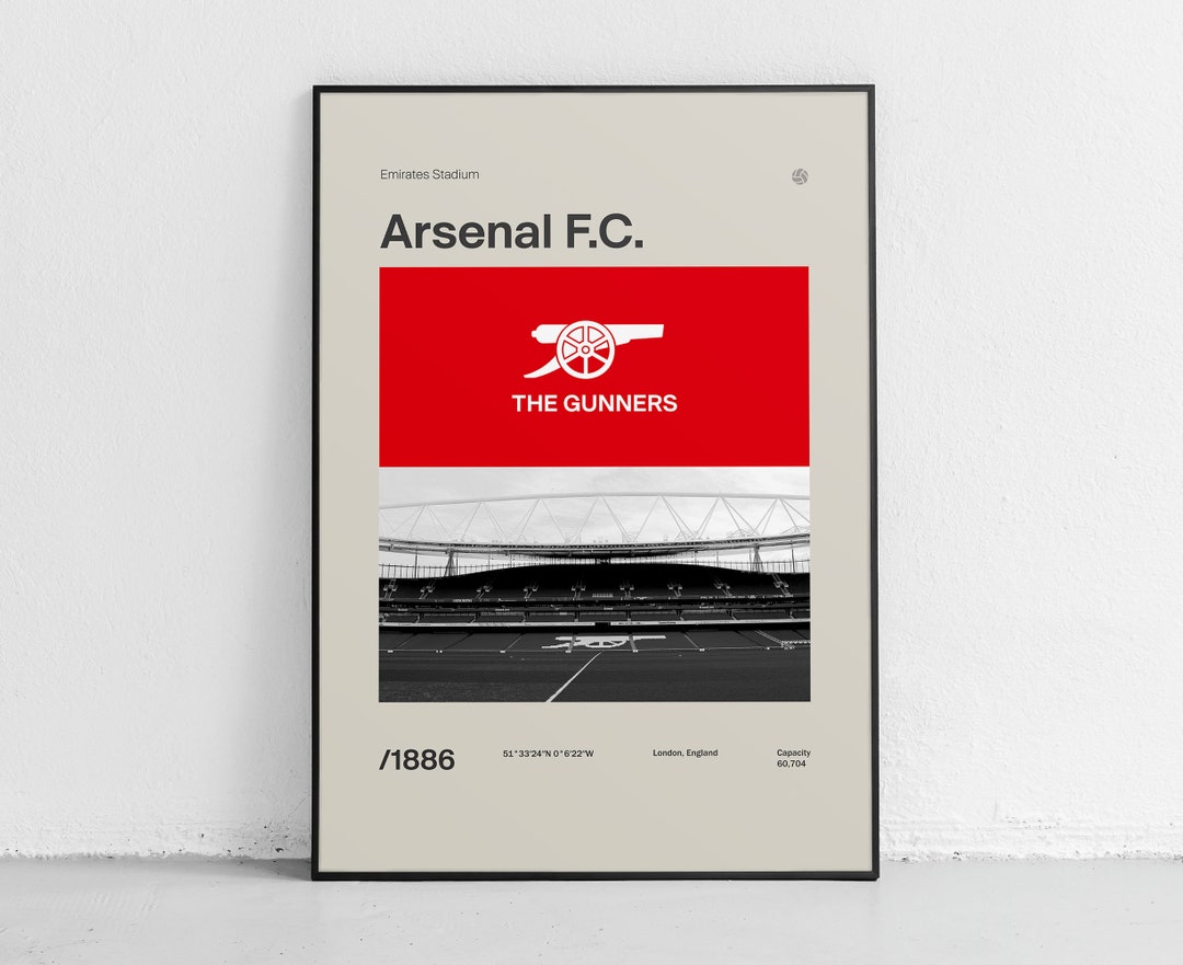 Arsenal FC Poster - Digital DOWNLOAD - Etsy