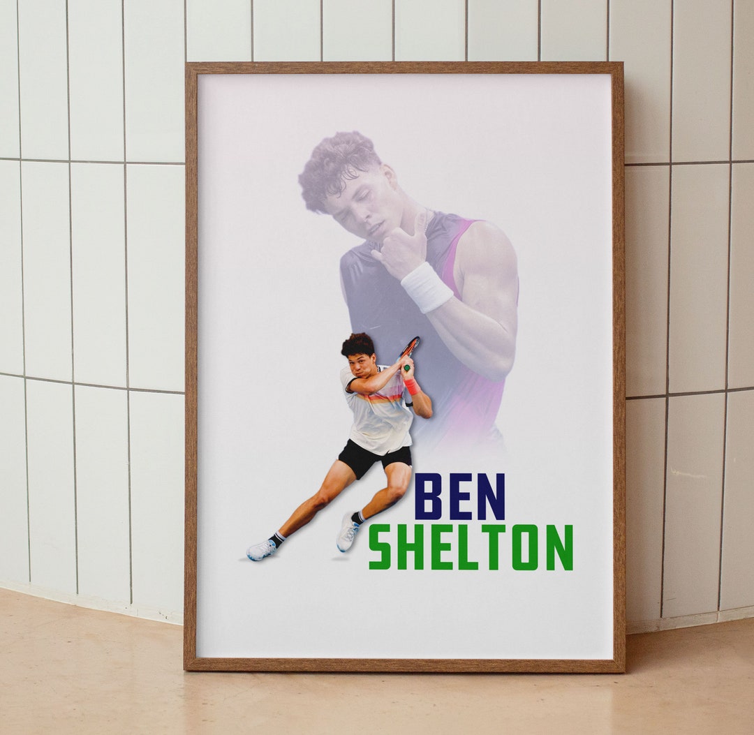 Ben Shelton Poster | Tennis Poster | Ben Shelton | Shelton | Shelton ...