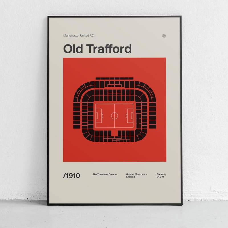 Manchester United Poster - Etsy UK