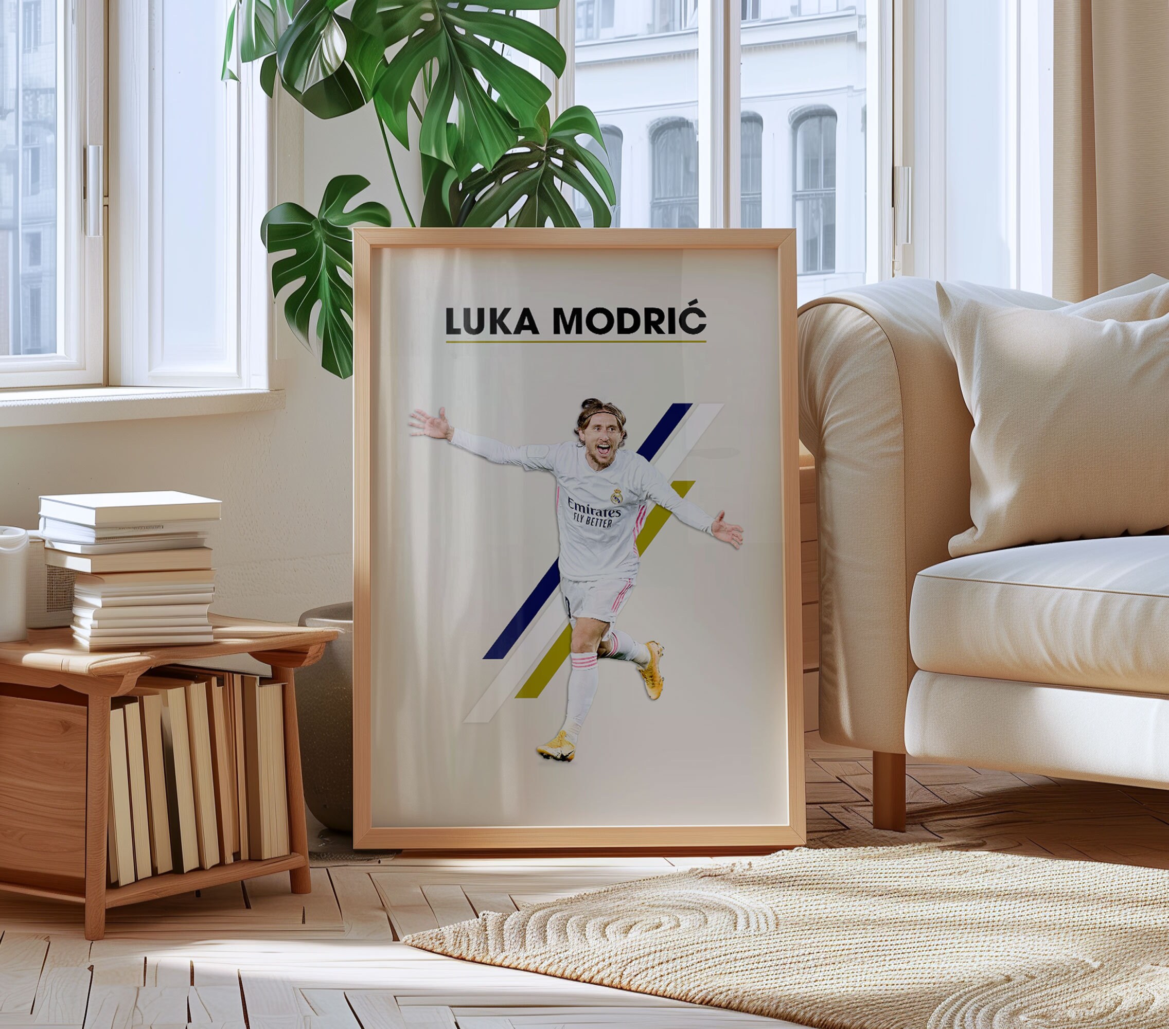 Luka Modric Poster Modric Poster Croatia Real Madrid Minimalist Design ...