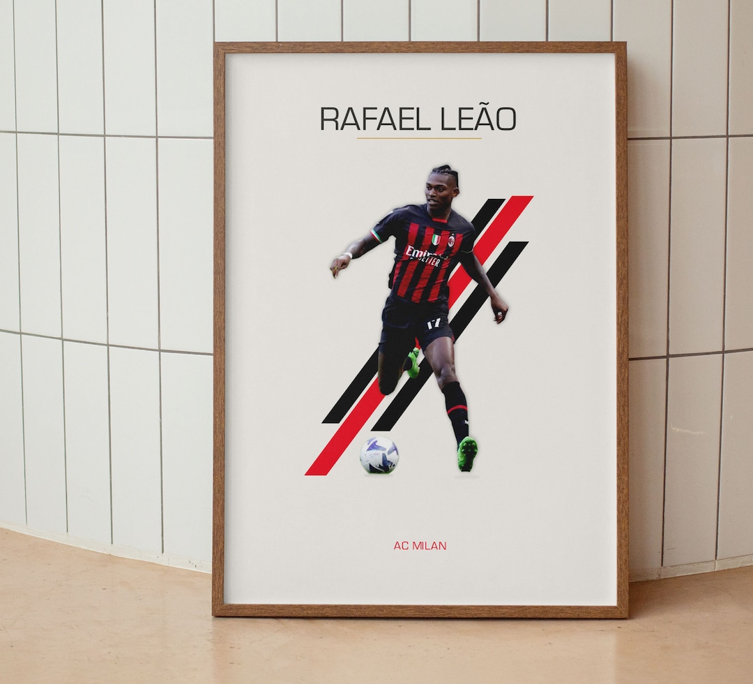 Rafael Leao Milan Poster AC Milan Rafael Leão Rafael Leao Poster Leao ...