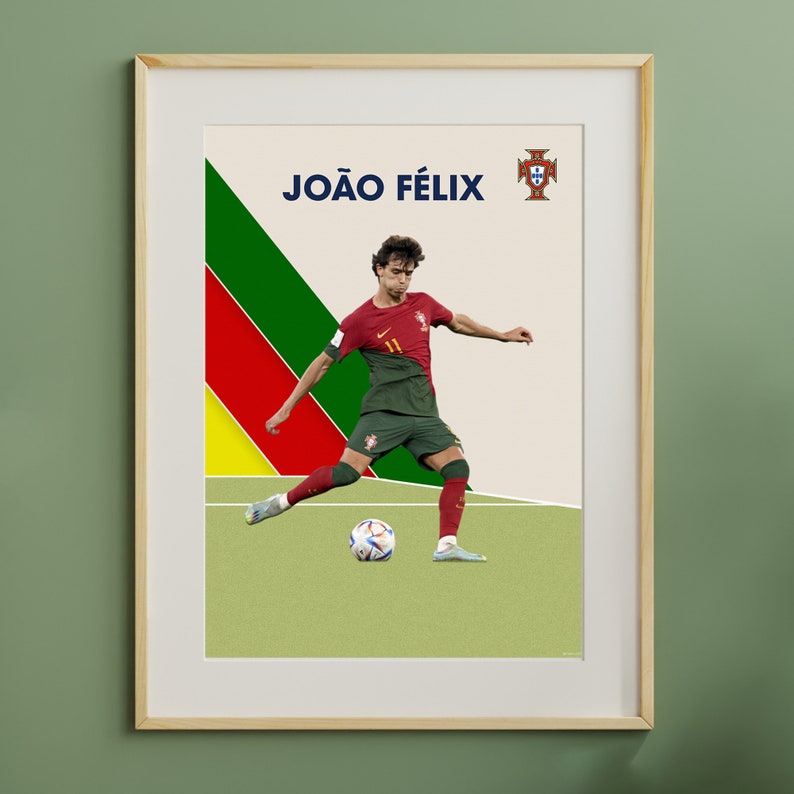 JOAO FELIX Poster PORTUGAL World Cup Minimalist Design Poster Football ...