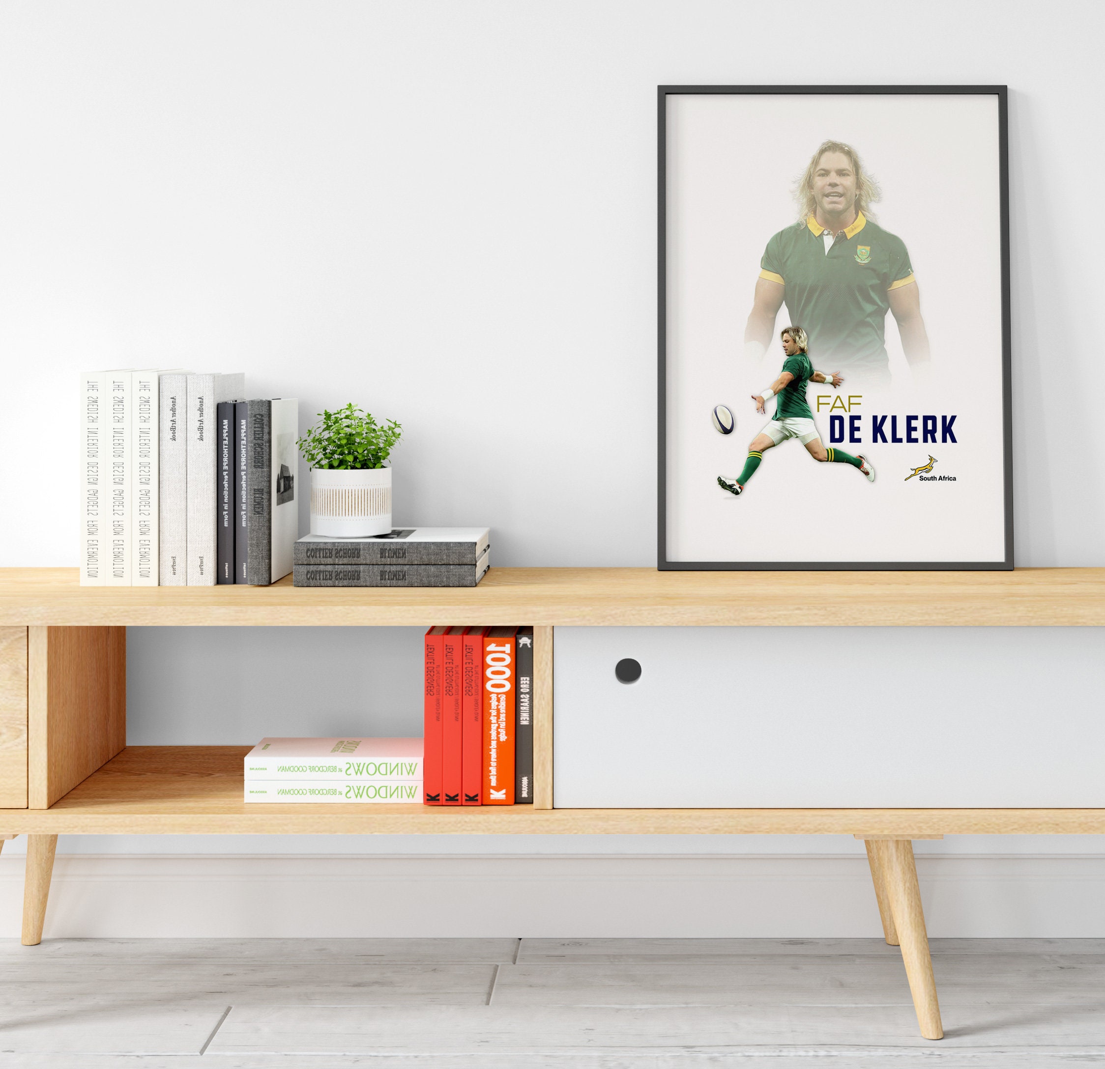 Faf De Klerk Poster Gift Idea Faf De Klerk South Africa Rugby Faf De ...