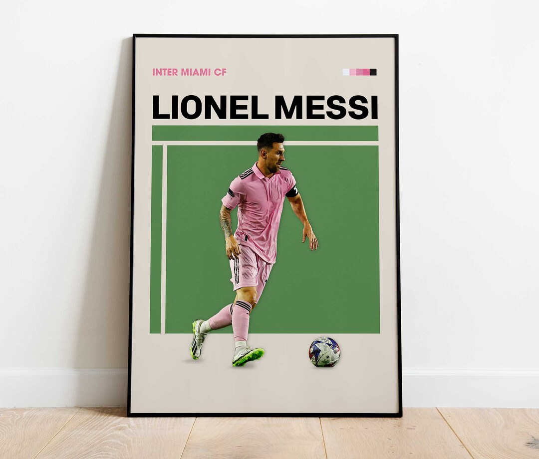 Messi Gift Idea | Lionel Messi Inter Miami Poster | Messi Poster ...