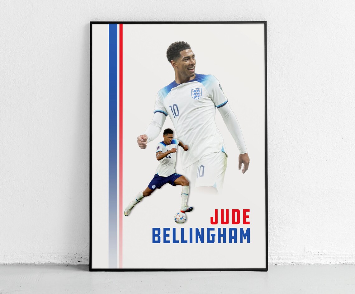 Jude Bellingham Poster England Poster Bellingham Poster Jude Bellingham ...