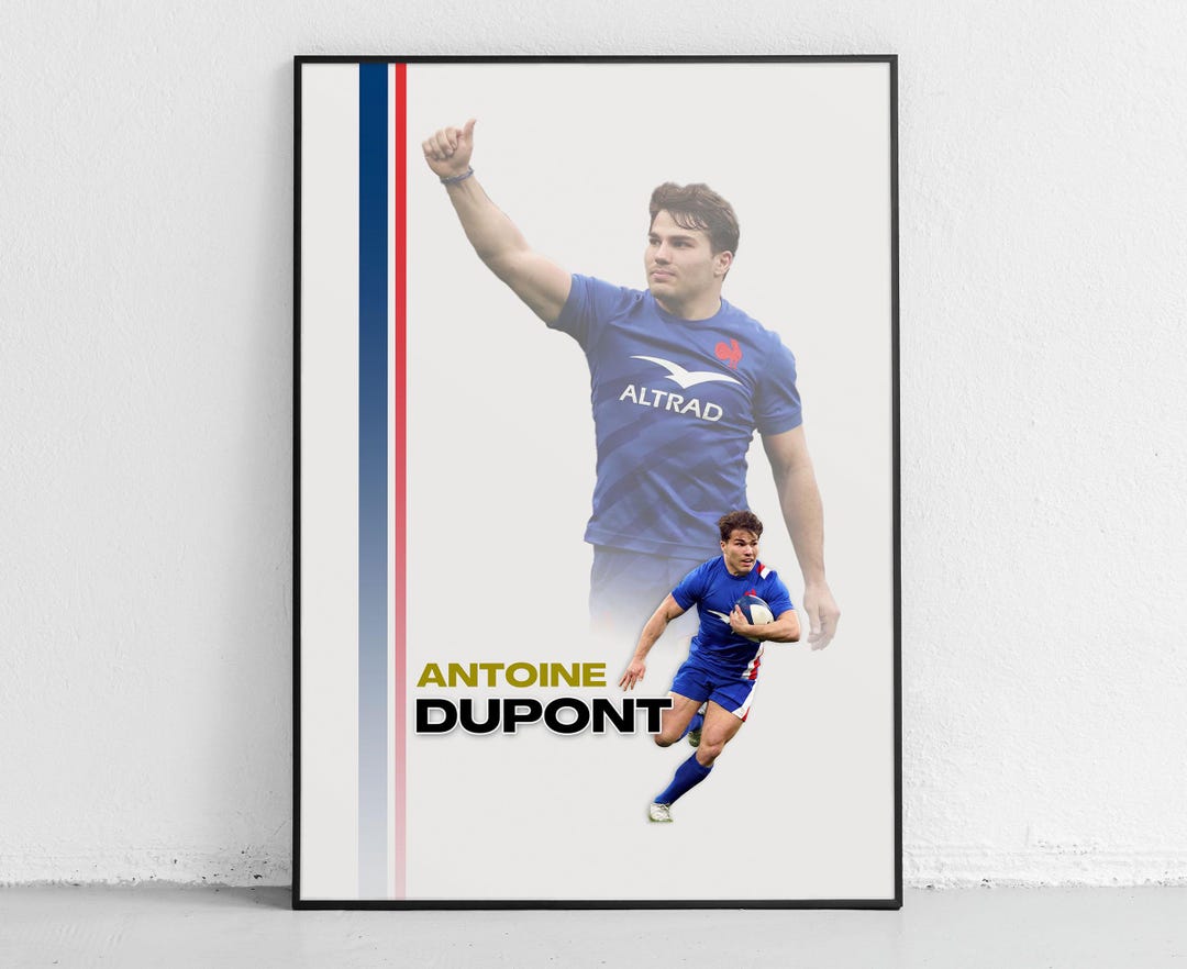 Antoine Dupont Poster | Gift Idea Antoine Dupont | France Rugby Poster ...
