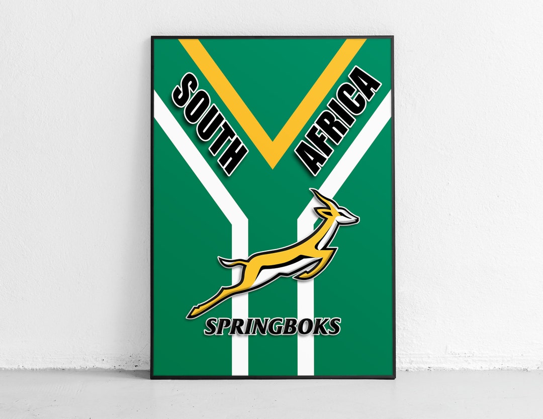 The Springboks Poster | Springboks South Africa | Springboks | South ...