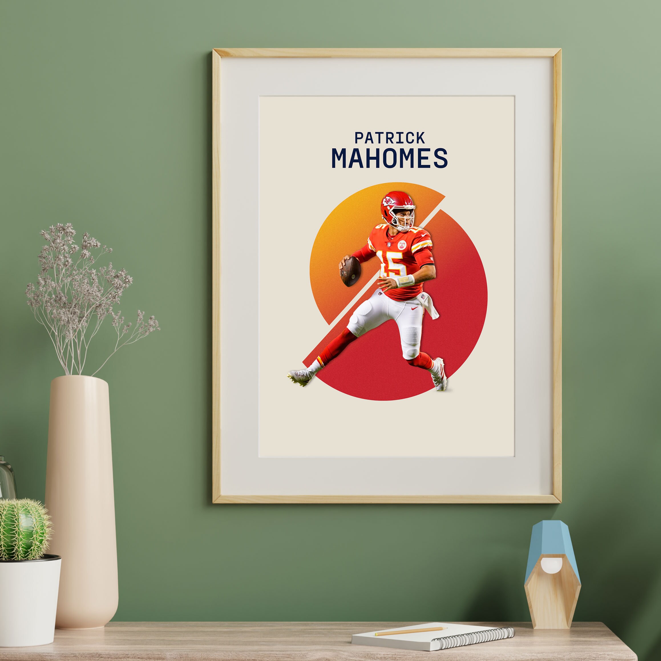 Patrick Mahomes Poster, Chiefs Football Poster