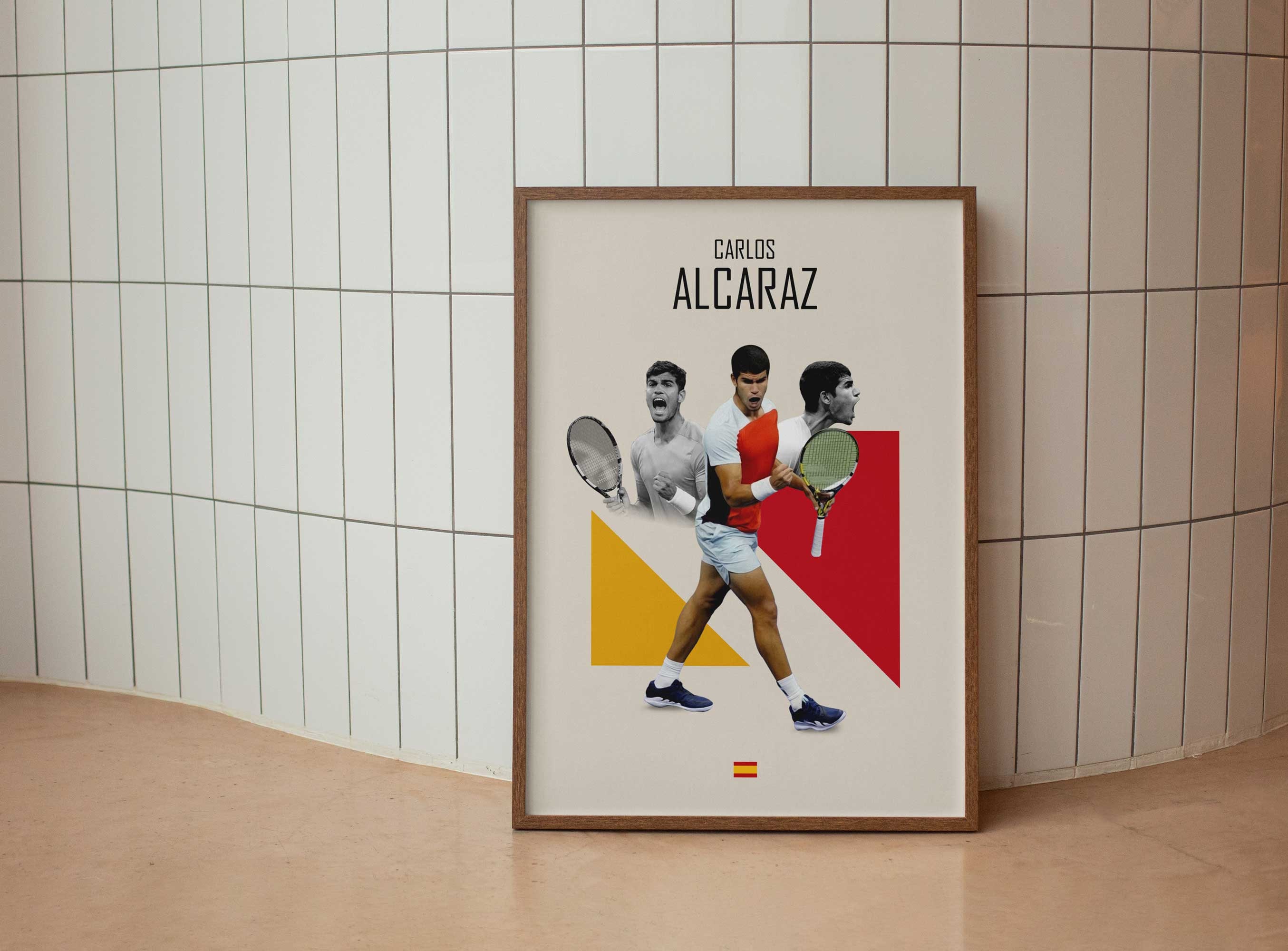 Carlos Alcaraz 2 Poster Variations Tennis Poster Alcaraz Tennis Poster ...