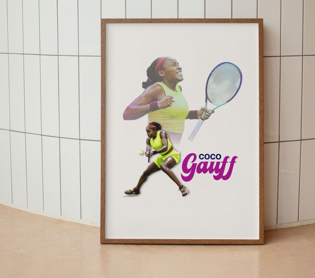 Coco Gauff Poster US Open Poster Coco Gauff Coco Coco Poster Coco Gauff ...