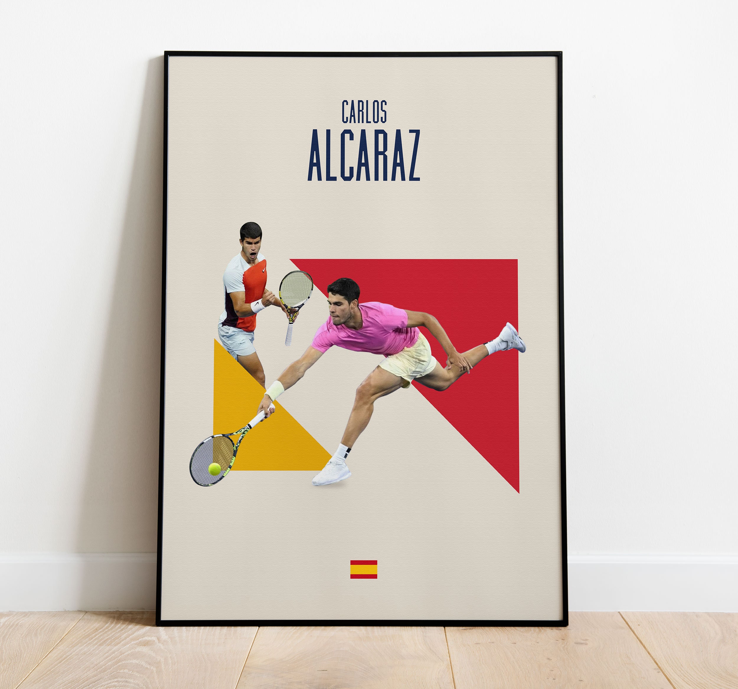 Poster Carlos Alcaraz 2023 Wimbledon Champion
