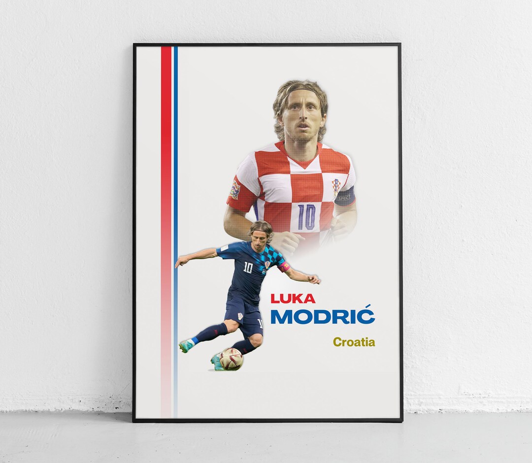 Luka Modric Poster | Modric Poster | Croatia | Real Madrid | Modric ...