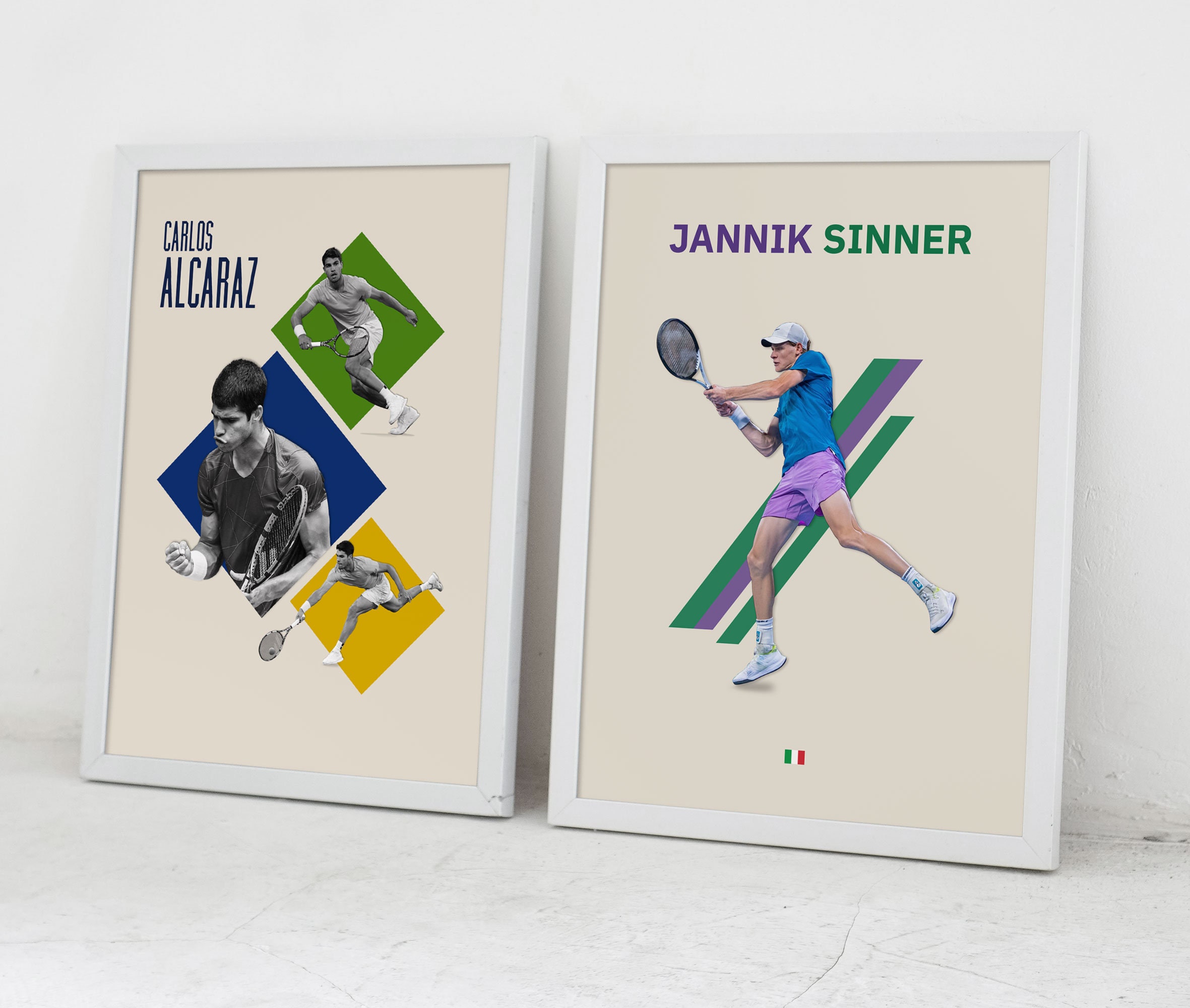 Jannik Sinner Tennis Poster Sinner Tennis Poster Jannik Sinner Poster ...