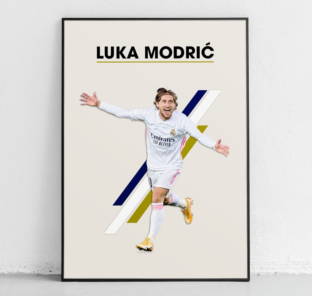 Luka Modric Poster | Modric Poster | Croatia | Real Madrid | Minimalist ...