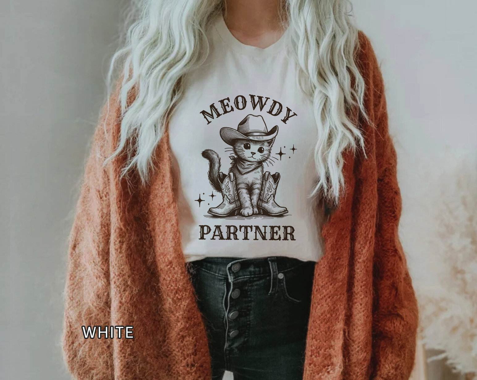 Meowdy Partner Shirt Cowboy Cat, Western T-shirt, Funny Meme Shirt, Y2K ...