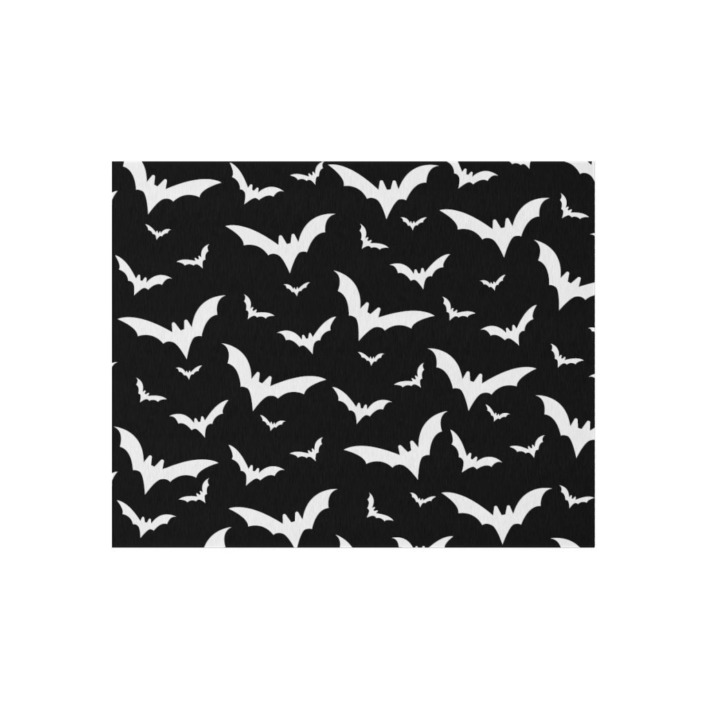 Bat Outdoor Rug | Outdoor Halloween Decorations | Halloween Patio Decor ...