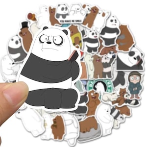 Cute We Bare Bears Stickers - Etsy