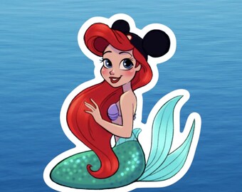 The Little Mermaid Sticker Pack Beach Stickers Disney Sticker Sebastian ...
