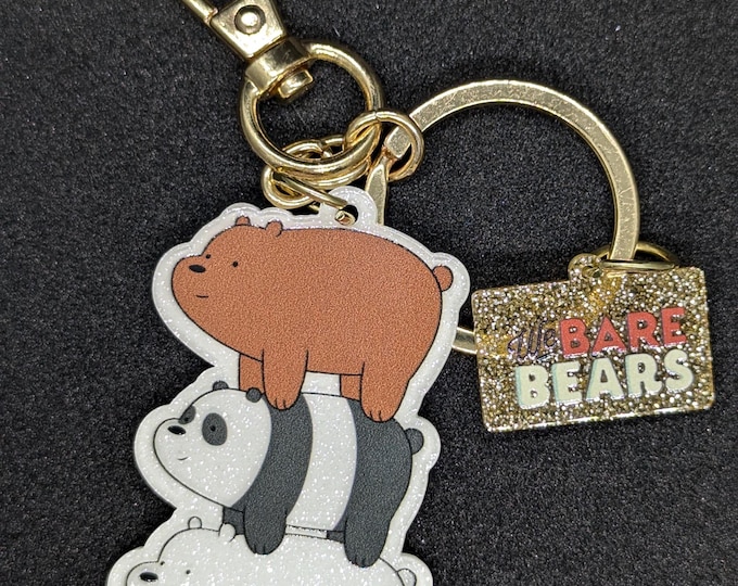 Grizzly Bear Stash Keychain | Polymer Clay Stash Jar We Bare Bears ...