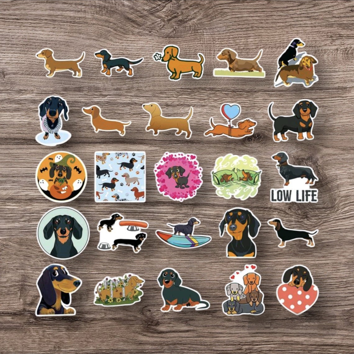 Cute Dachshund Aka Wiener Dog Stickers Pack of 10 - Etsy