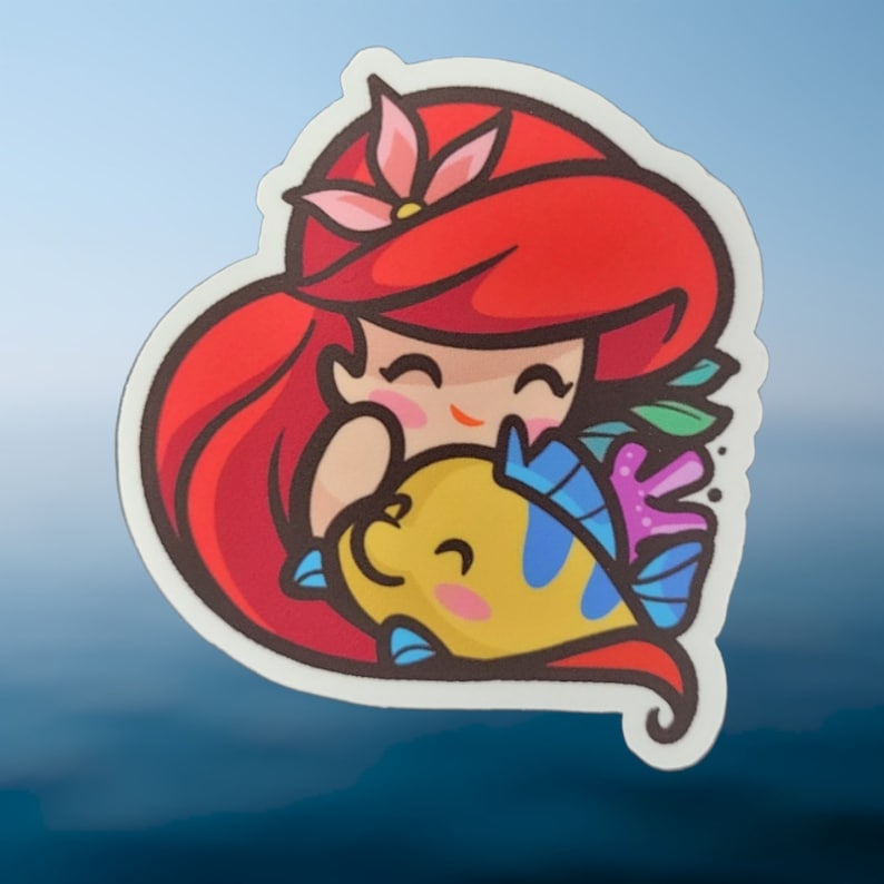 Cute Disney Little Mermaid Stickers - Etsy