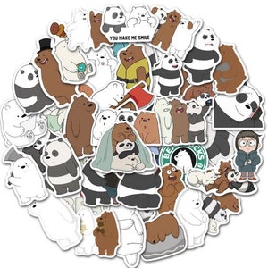 Cute We Bare Bears Stickers - Etsy