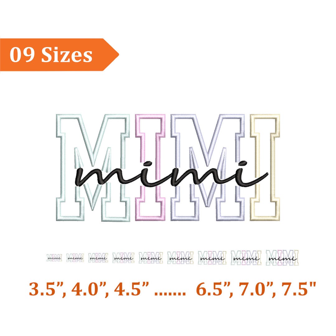 Mimi Applique Embroidery Design, Mimi Coquette Embroidery Files, MAMA ...