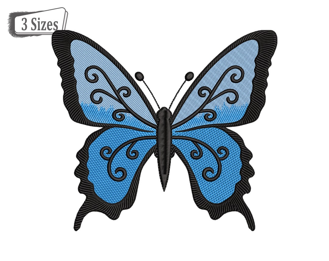 Butterfly Embroidery Designs, Insect Embroidery Design, Butterfly ...