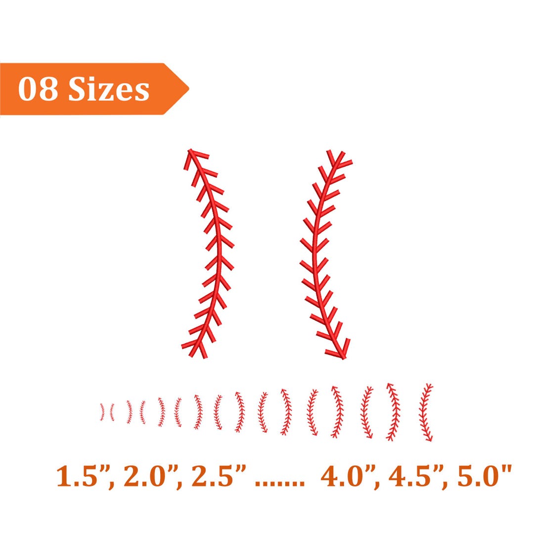 Baseball Laces Embroidery Design, Game Day Baseball Stitches Machine ...