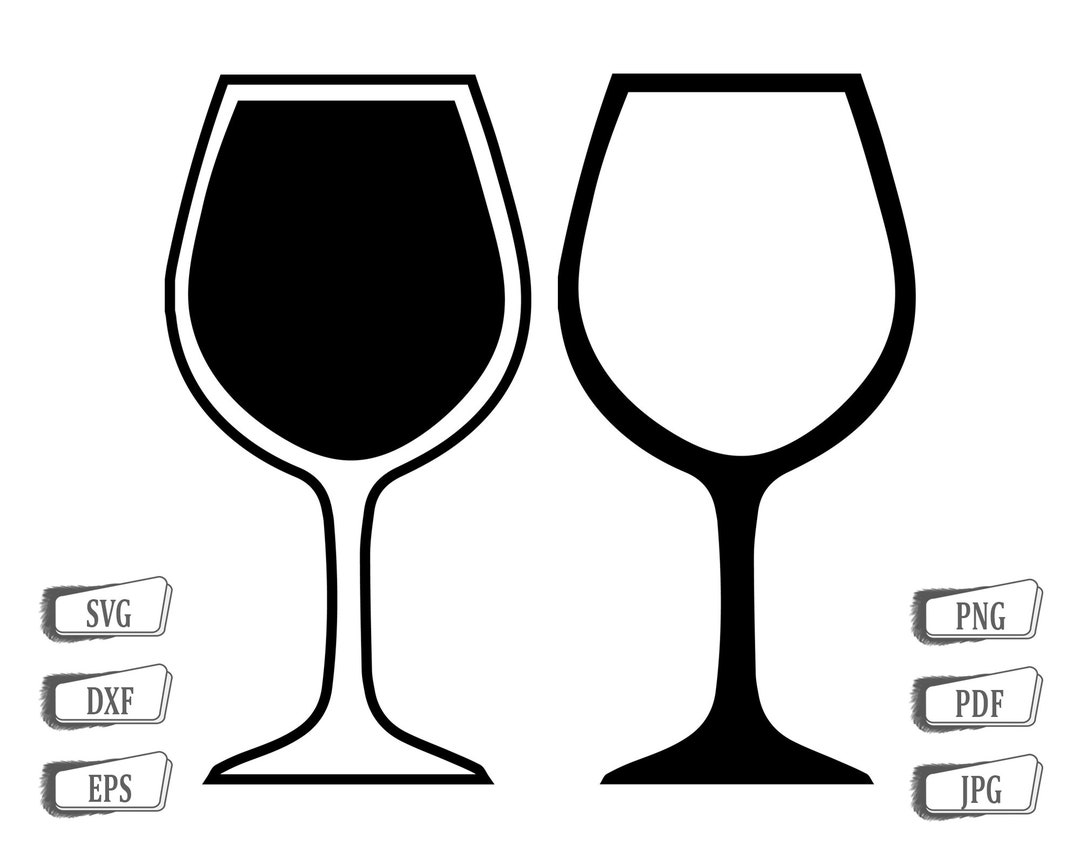 Glass SVG Files, Glass SVG, Wine Glass Svg, Glass Svg Cutting File ...