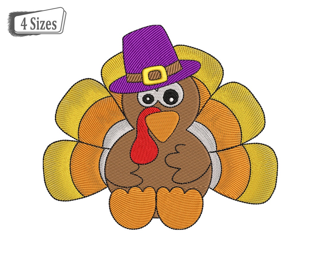 Thanksgiving Turkey Embroidery Design, Halloween Embroidery Designs ...