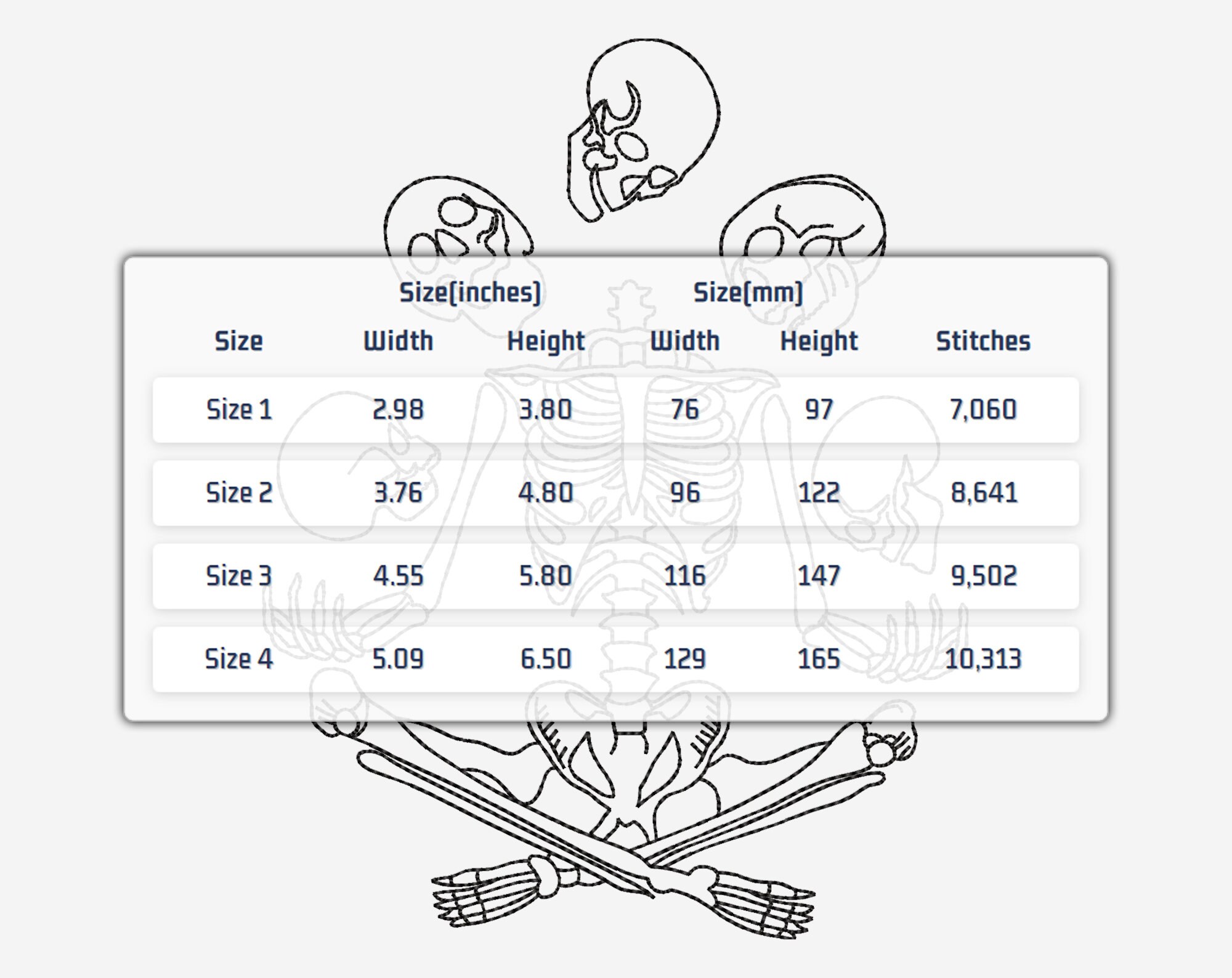 Skeleton Embroidery Skeleton Embroidery Files for Halloween - Etsy