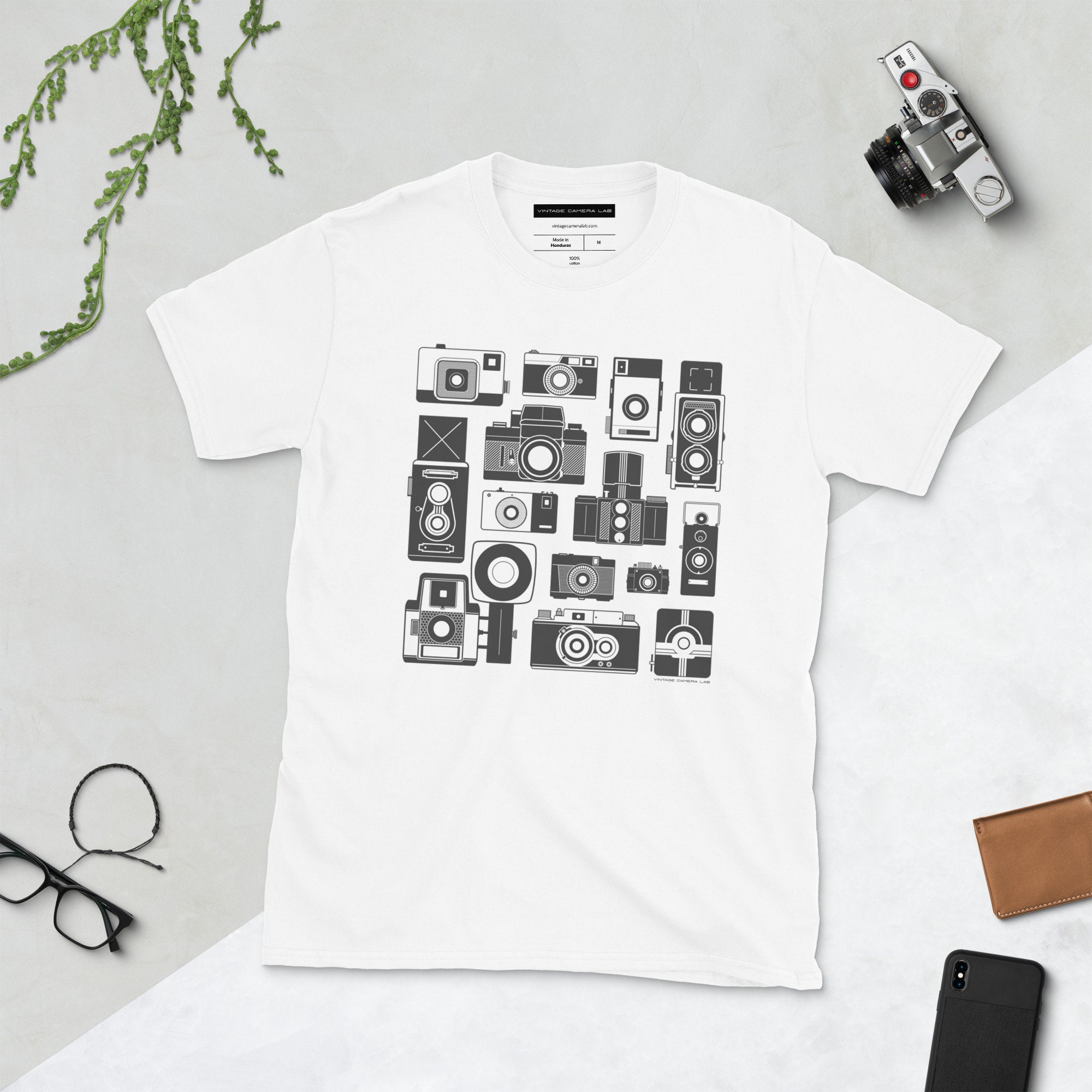 Vintage Cameras Illustration T-shirt 1 of 2, Vintage Camera Shirt ...