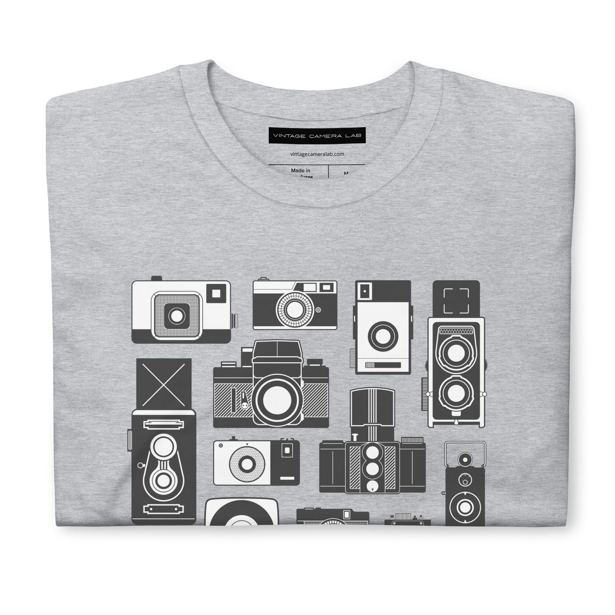 Vintage Cameras Illustration T-shirt 1 of 2, Vintage Camera Shirt ...