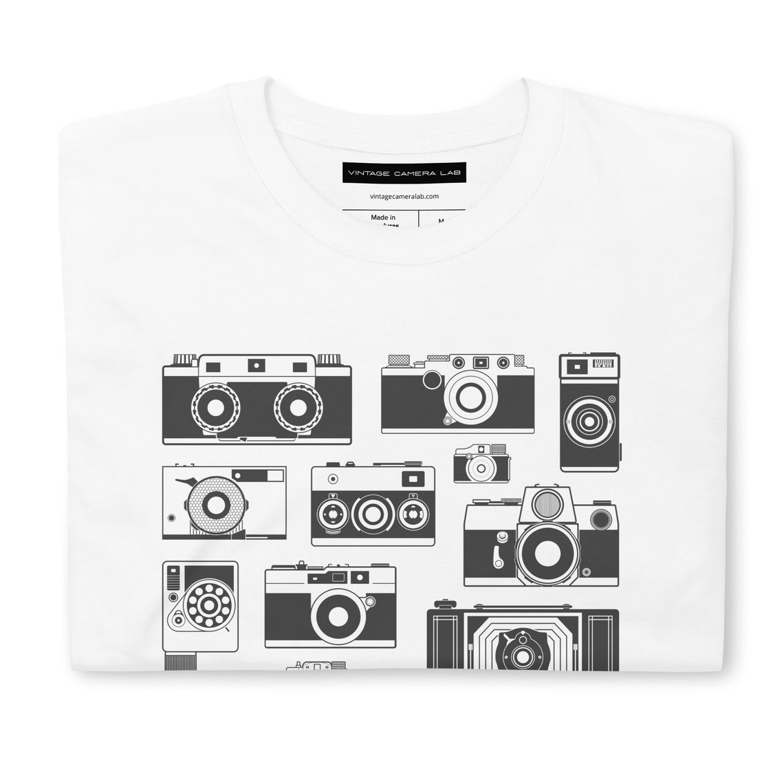 Vintage Cameras Graphic T-shirt (2 of 2) - Etsy