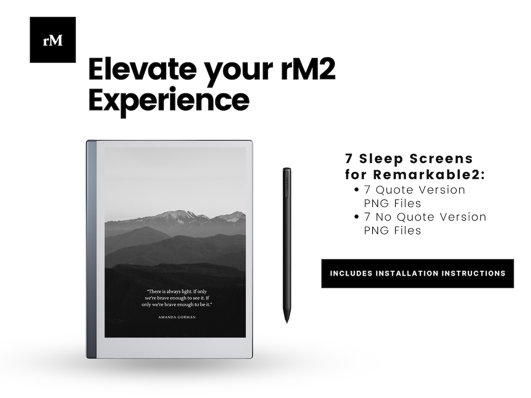 Remarkable 2 Sleep Screen, Remarkable Sleep Screen Bundle, Suspend ...