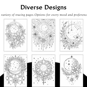 Boho Moons Tracing Book | Mindfulness Activity | E-ink Tracing Book ...