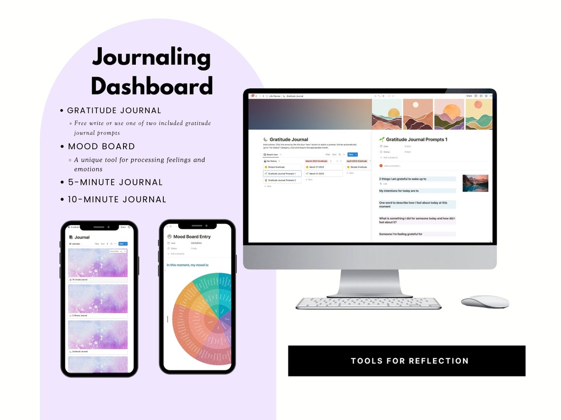 Purple Dreams Notion Academic Planner Pastel Aethetic Notion Dashboard ...