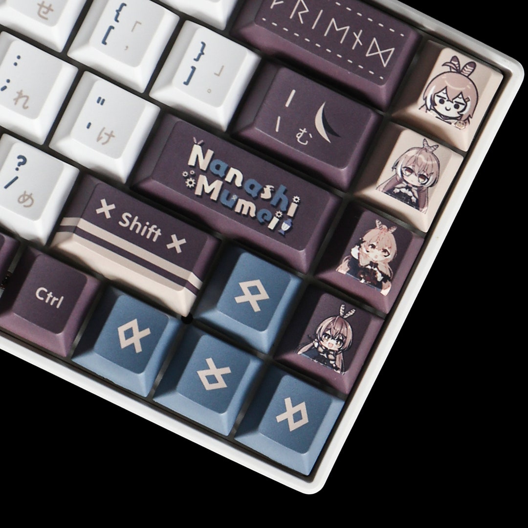 Vtuber Hololive EN Nanashi Mumei Theme PBT Keycaps - Etsy UK