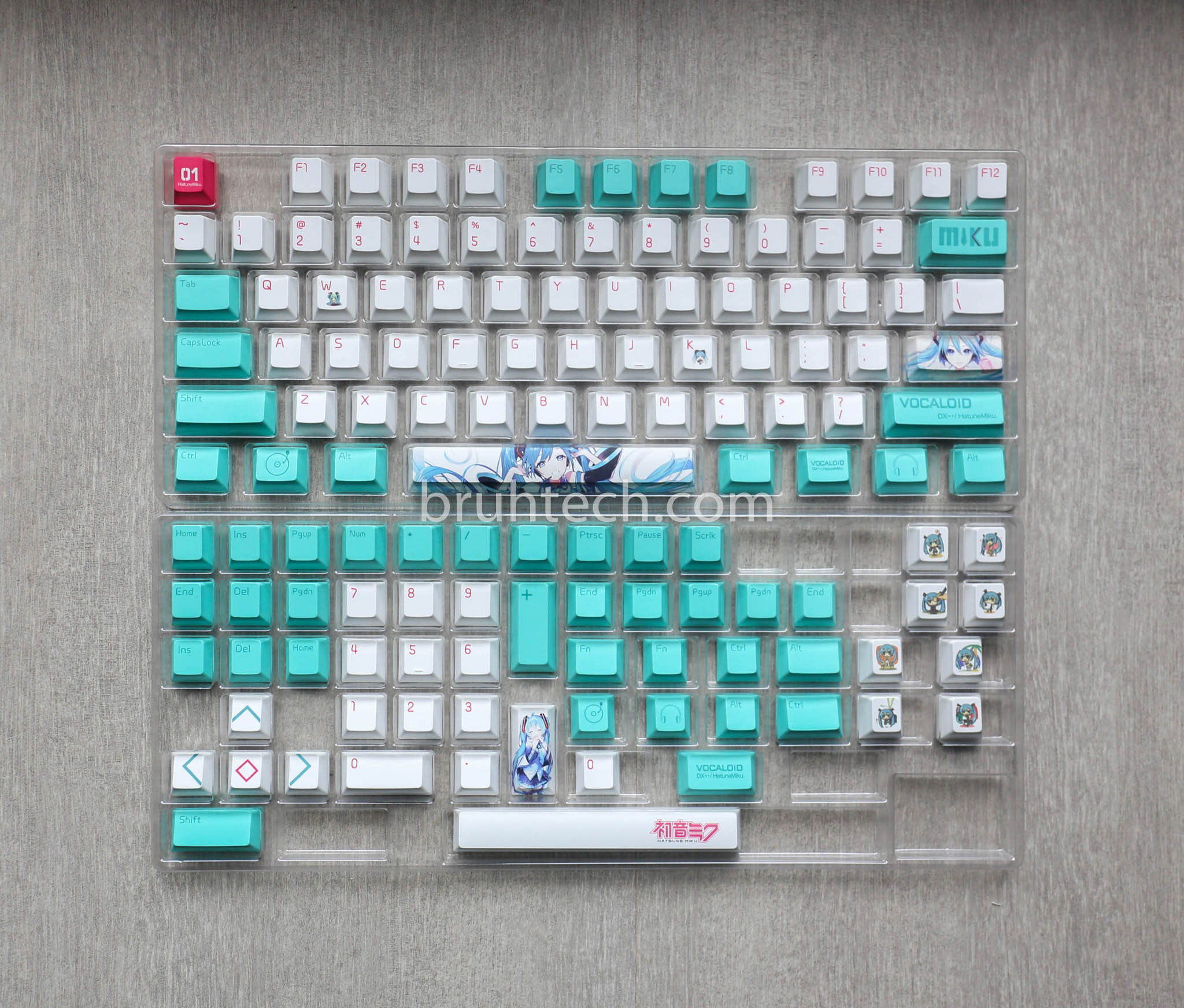 Hatsune Miku Theme PBT Keycaps | Etsy UK
