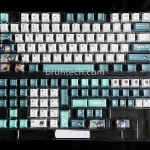 Genshin Impact Venti Theme PBT Keycaps - Etsy