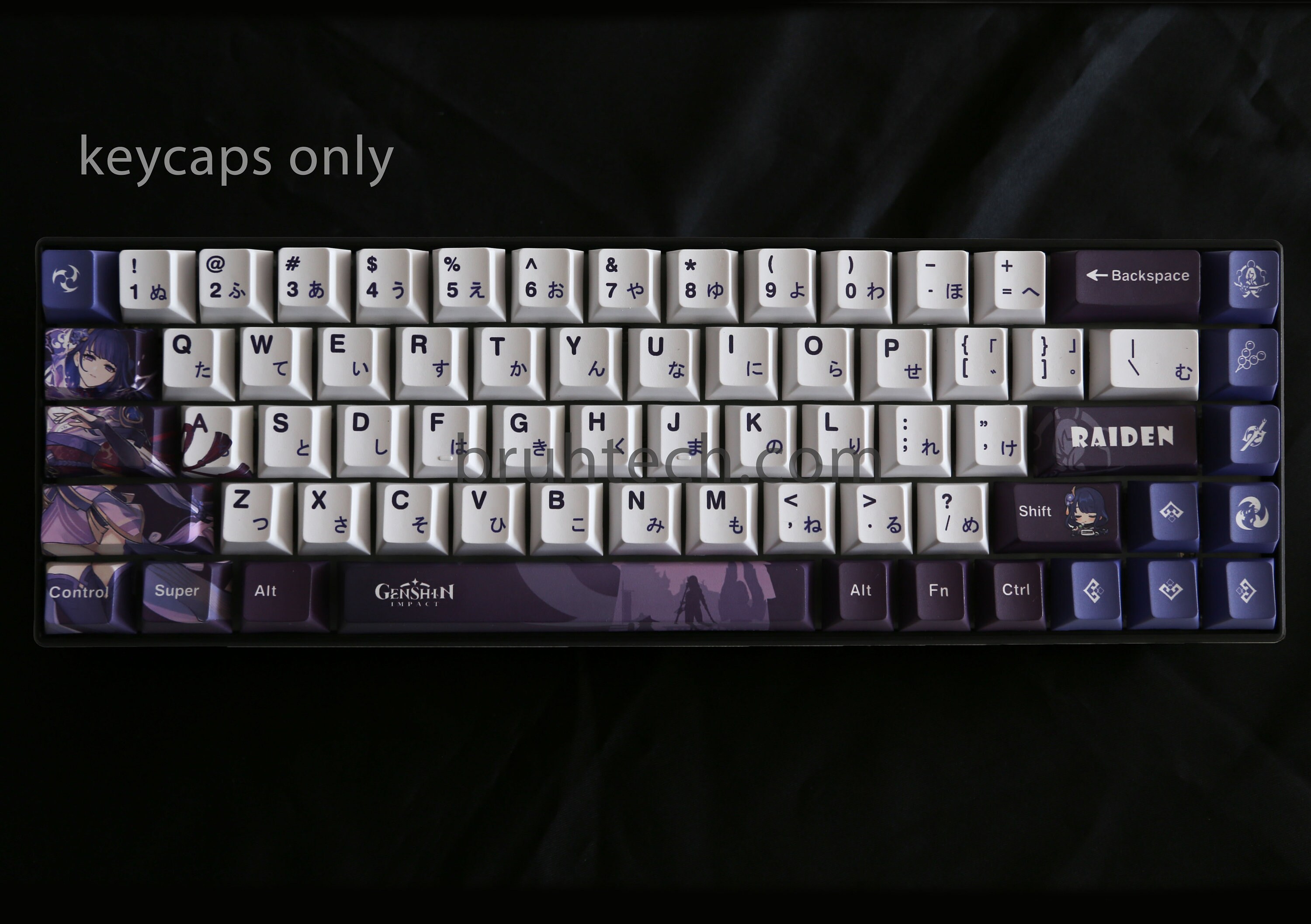 Genshin Impact Raiden Shogun Theme PBT Keycaps - Etsy UK