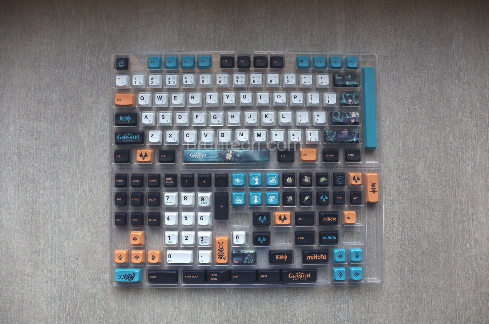 Genshin Impact Xiao Theme PBT Keycaps - Etsy