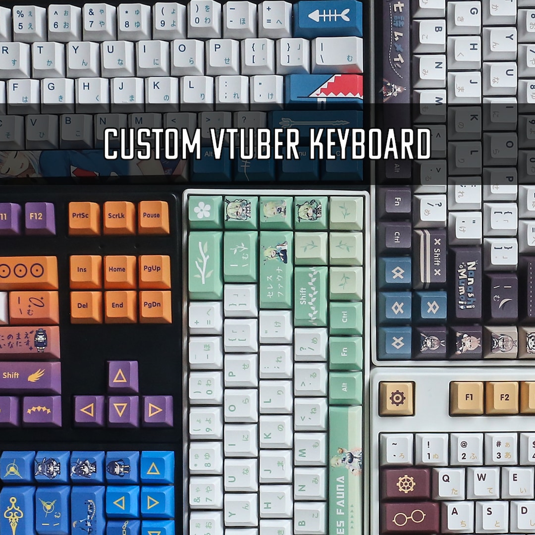 Custom Hololive EN Vtuber Mechanical Keyboard - Etsy Canada
