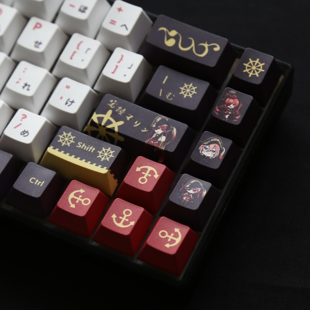 Vtuber Hololive JP Houshou Marine Theme PBT Keycaps - Etsy Hong Kong