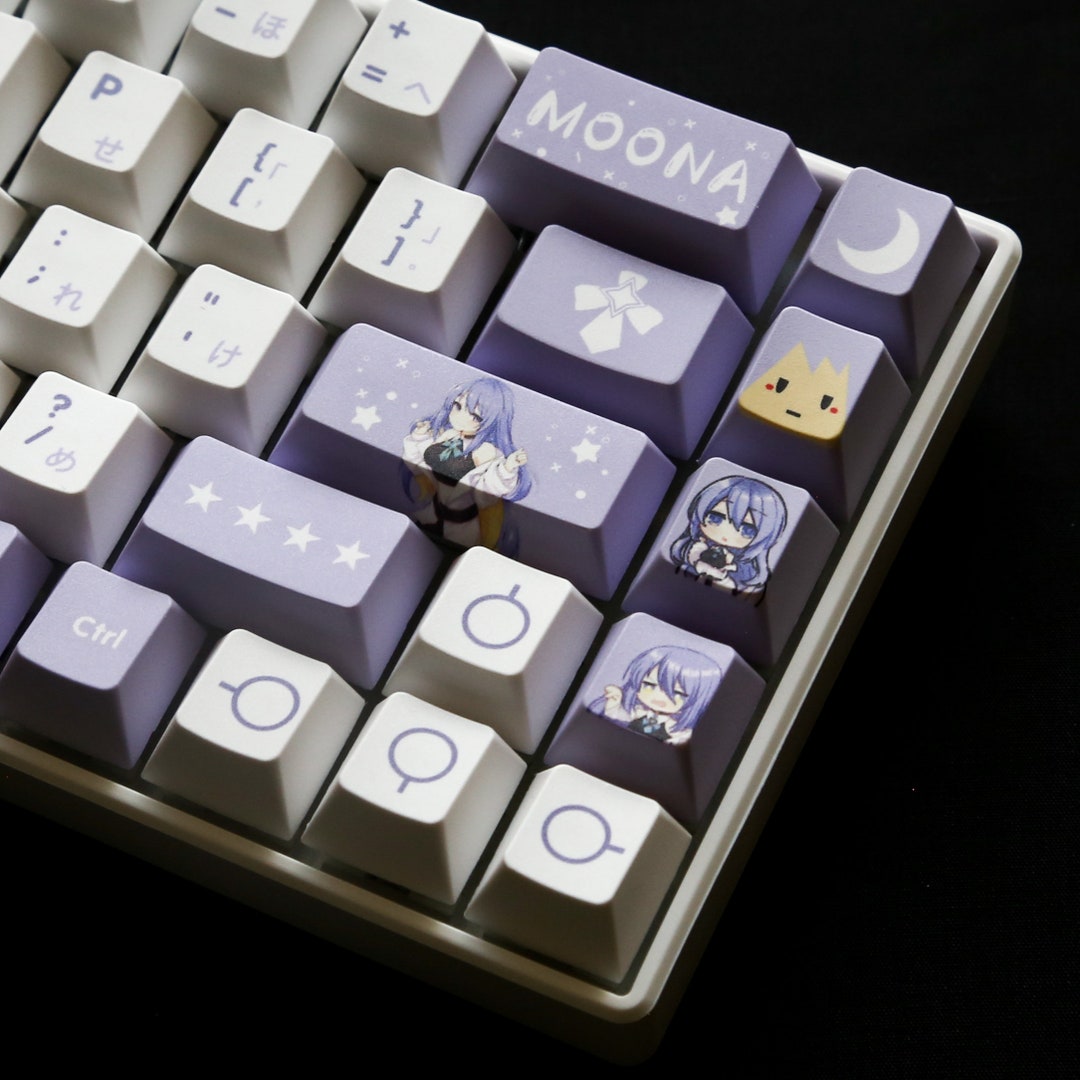 Vtuber Hololive ID Moona Hoshinova Theme PBT Keycaps - Etsy Australia