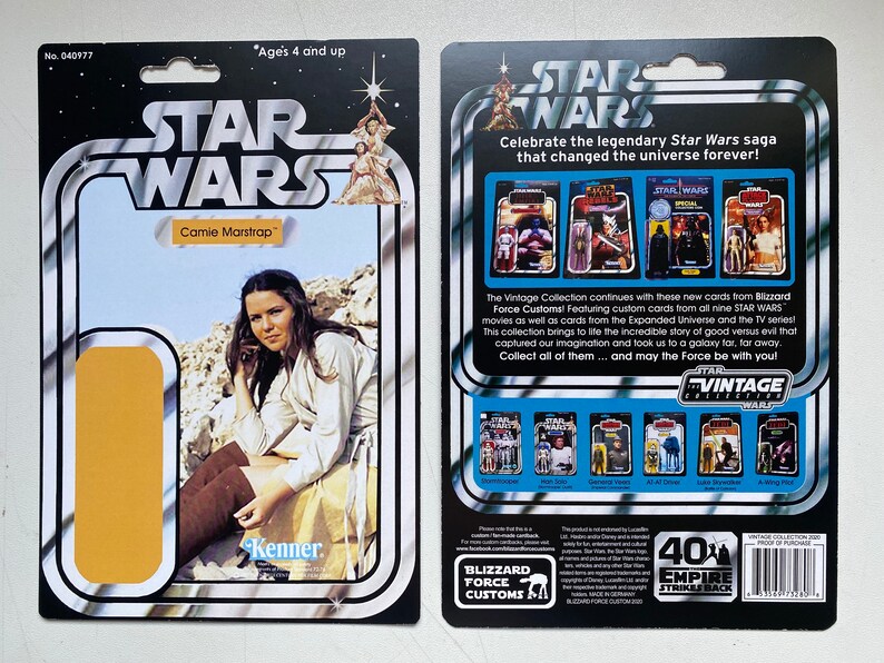 SW09 Camie Marstrap cardback Optional Blister - Etsy