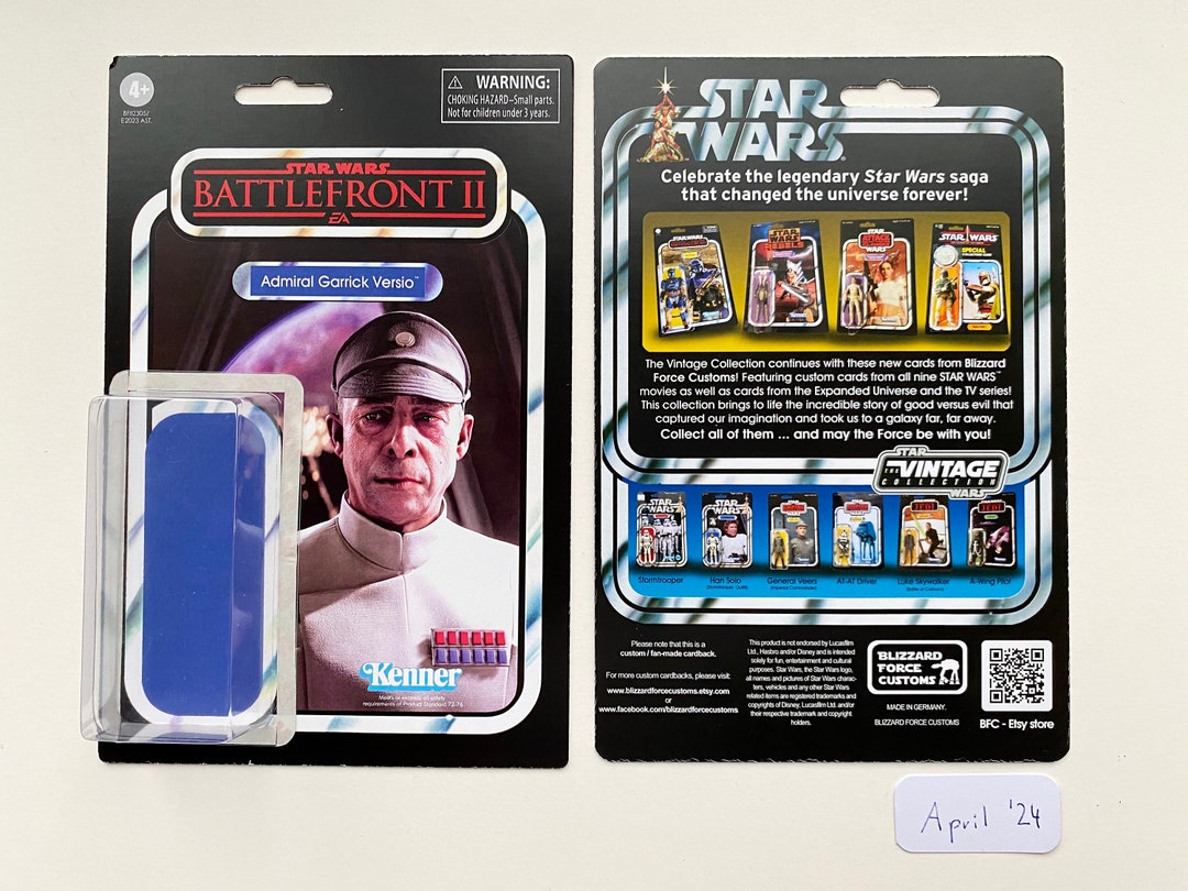 BF205 - Admiral Garrick Versio (cardback + Optional Blister) - Etsy