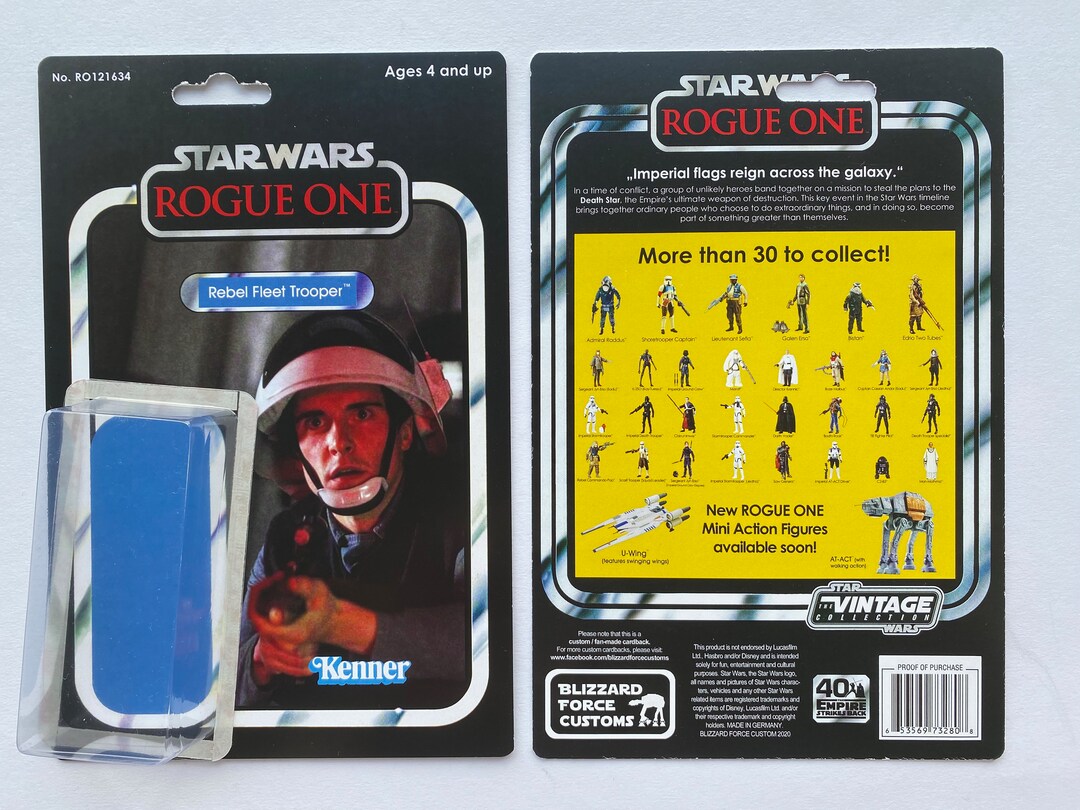 RO34 Rebel Fleet Trooper cardback Optional Blister - Etsy