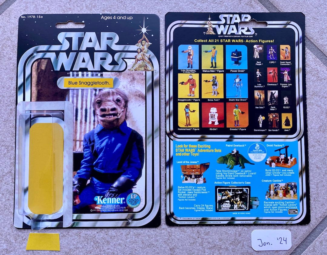 Vin15a - Blue Snaggletooth (cardback + Optional Blister) - Etsy